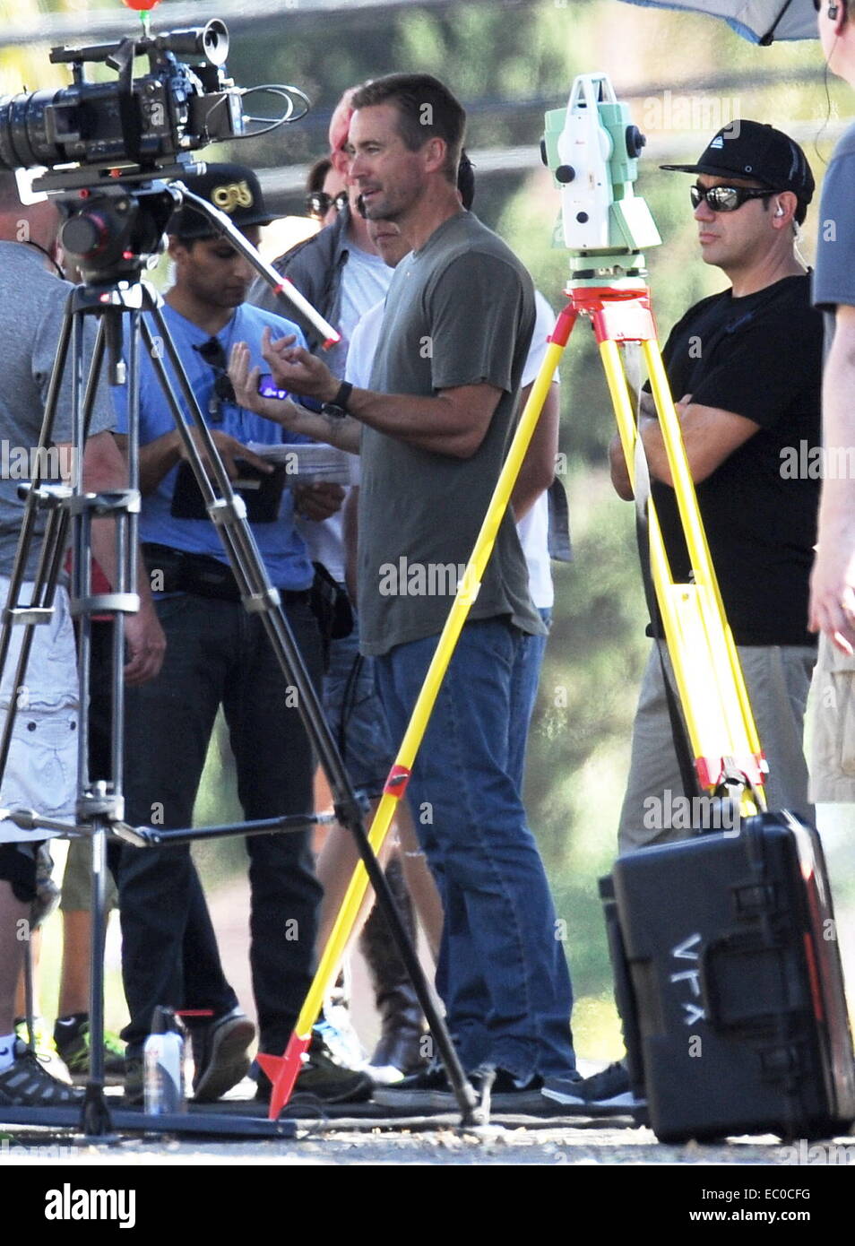 Caleb Walker older brother of the late Paul Walker seen on the set of ...