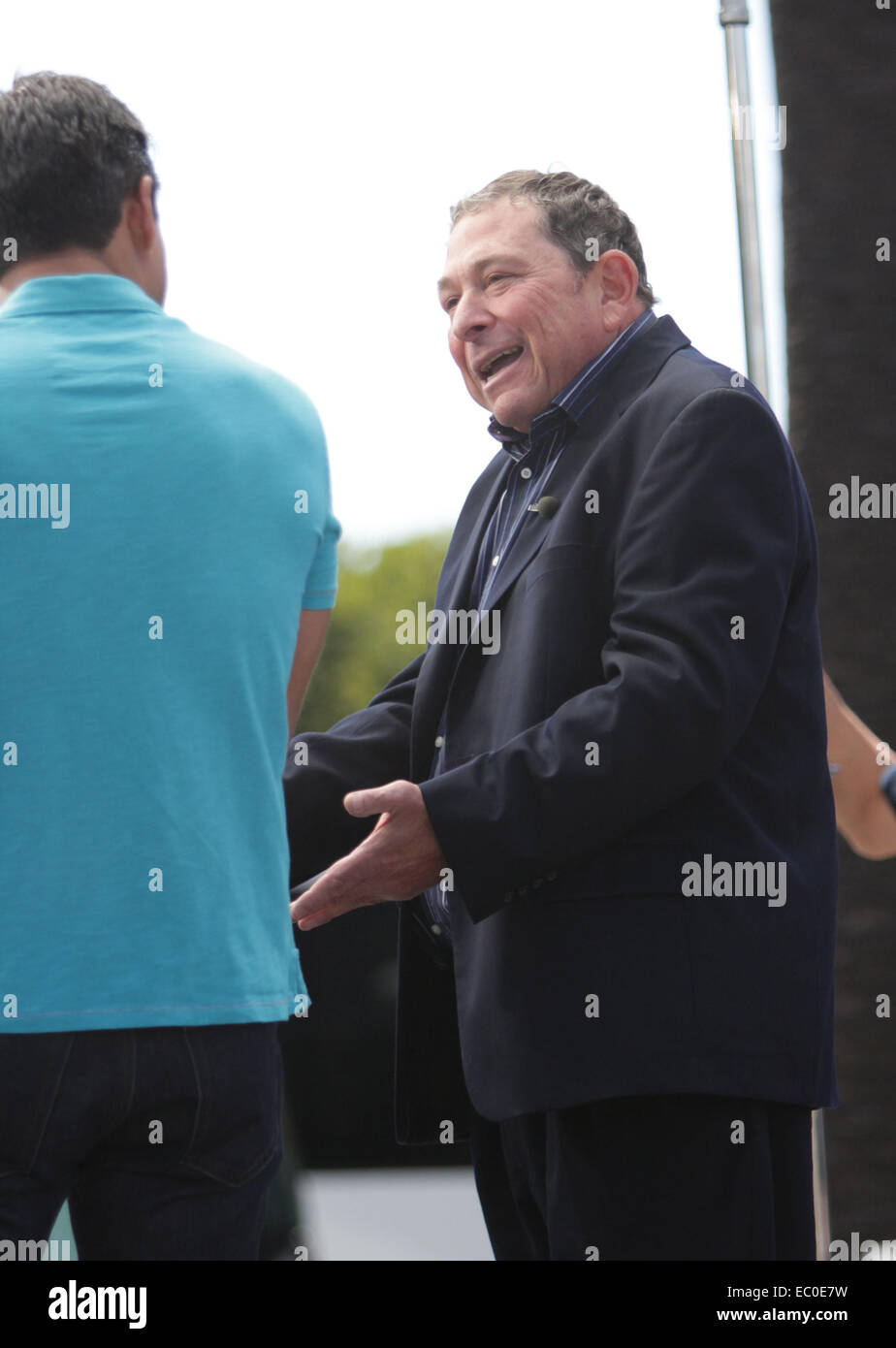 Celebrities on TV show 'Exrta' at Universal City Featuring: Don Stark ...