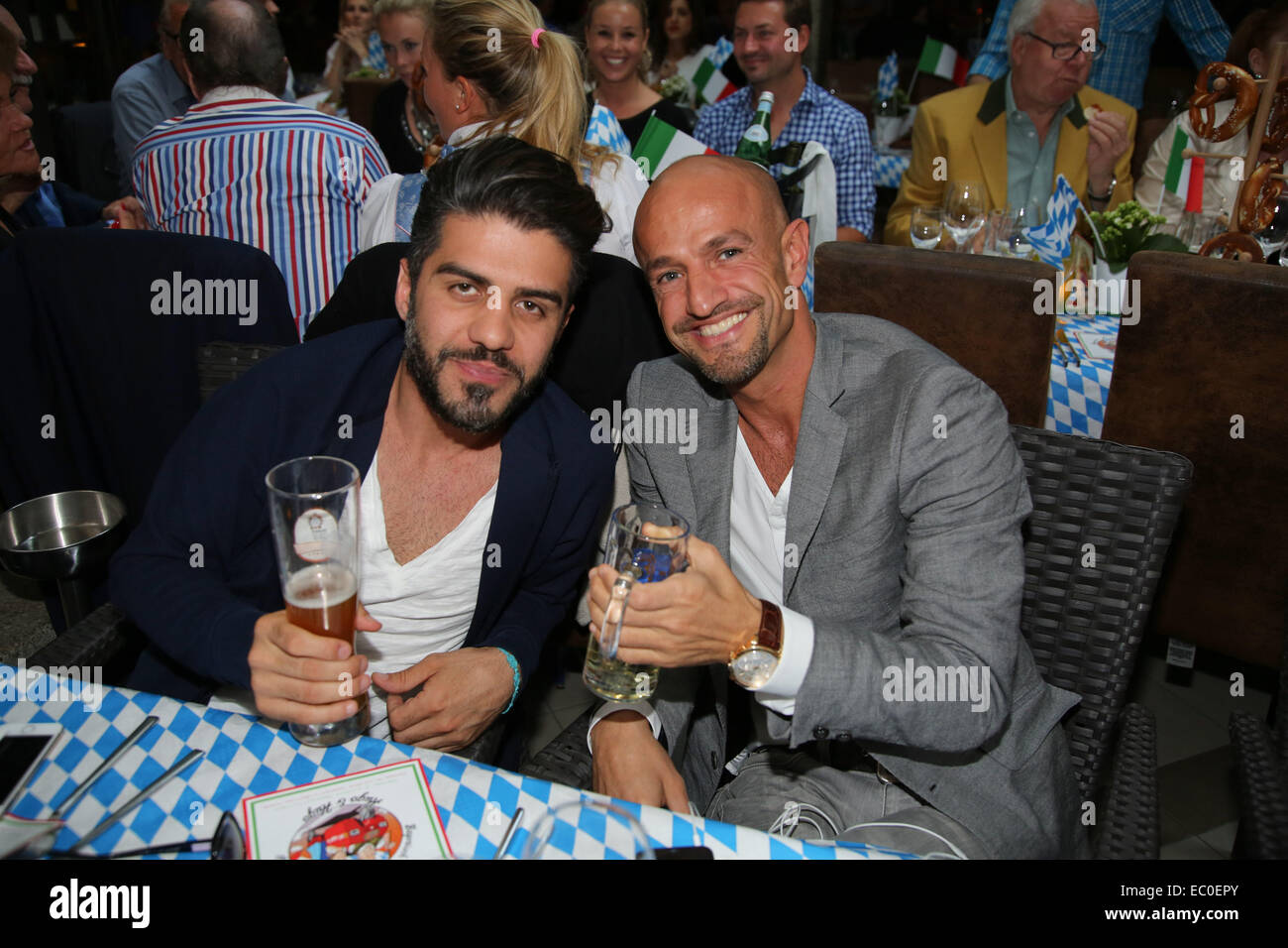Celebrities attending Hugo's summer party at Hugo's restaurant ...