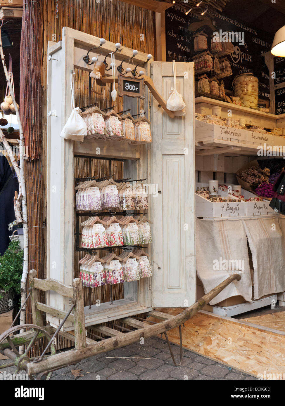 Market stall selling soap hi-res stock photography and images - Alamy