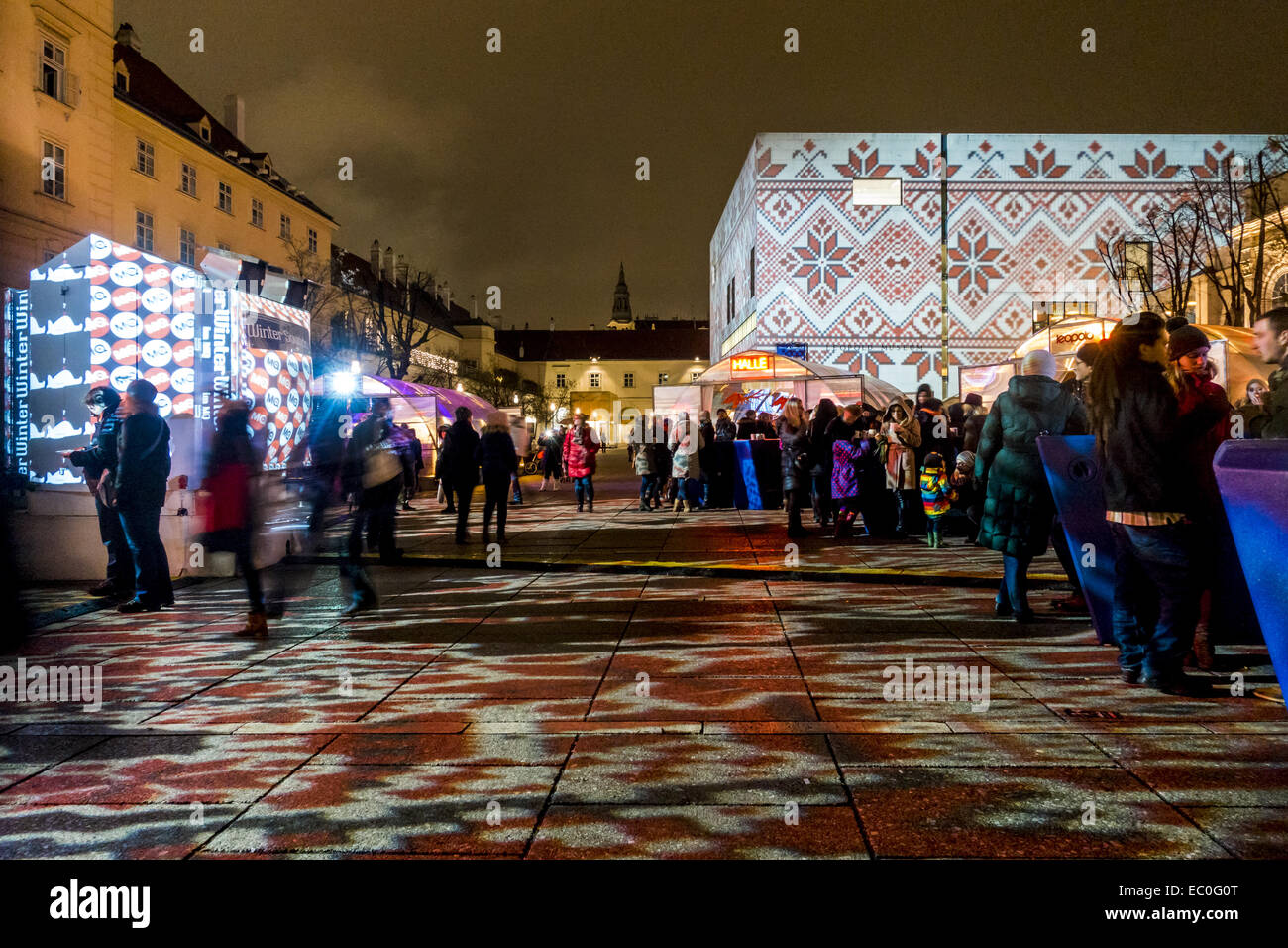 Museum Leopold MQ Musuemquartier winter MQ Christmas Market in Vienna ...