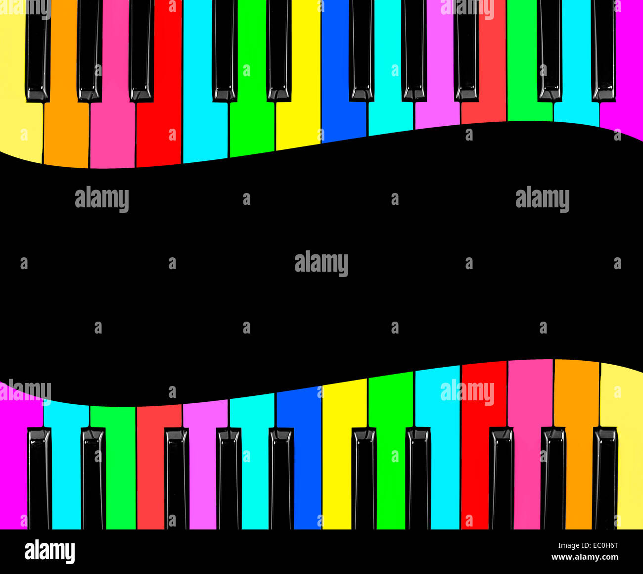 Rainbow piano hi-res stock photography and images - Alamy