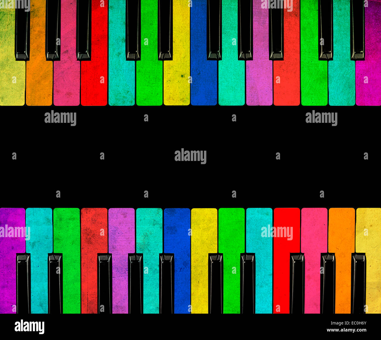 Rainbow piano hi-res stock photography and images - Alamy