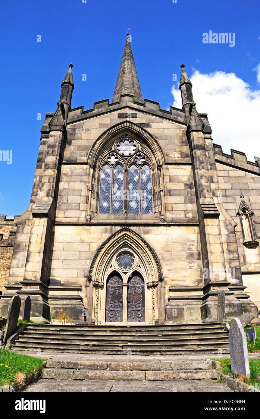 All Saints Parish Church door and window, Bakewell, Derbyshire, England ...