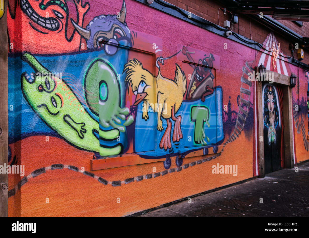 Painted Corrugated Shop Shutter Southport Hi-Fi Graffiti in Southport ...