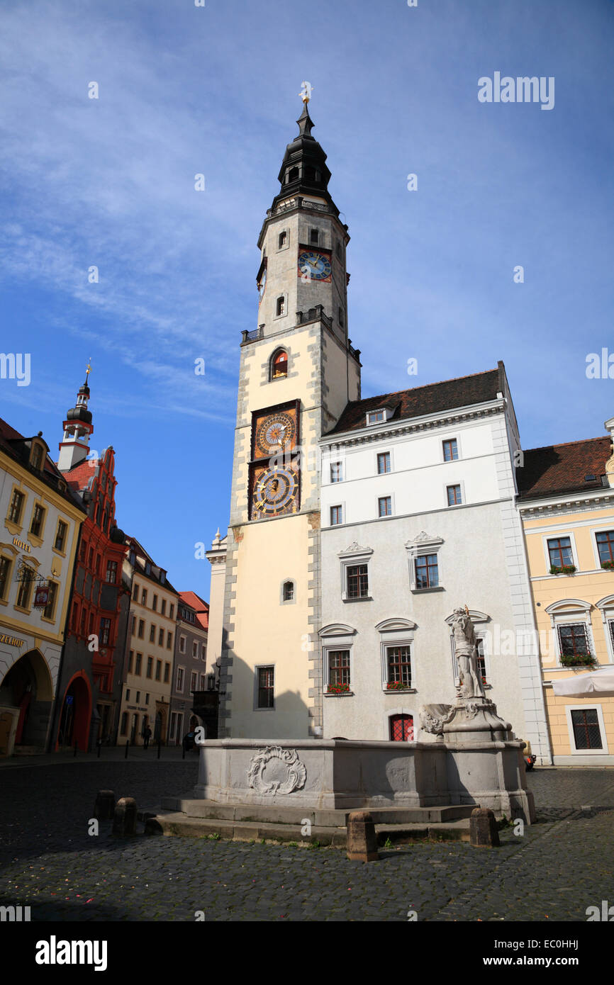 Town hall tower, Goerlitz, Saxony, Germany, Europe Stock Photo - Alamy