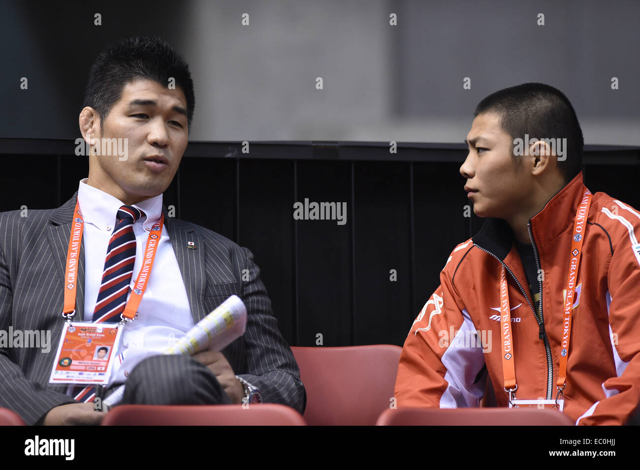 Tokyo Metropolitan Gymnasium, Tokyo, Japan. 6th Dec, 2014. (L-R) Kosei Inoue, Hifumi Abe (JPN ...