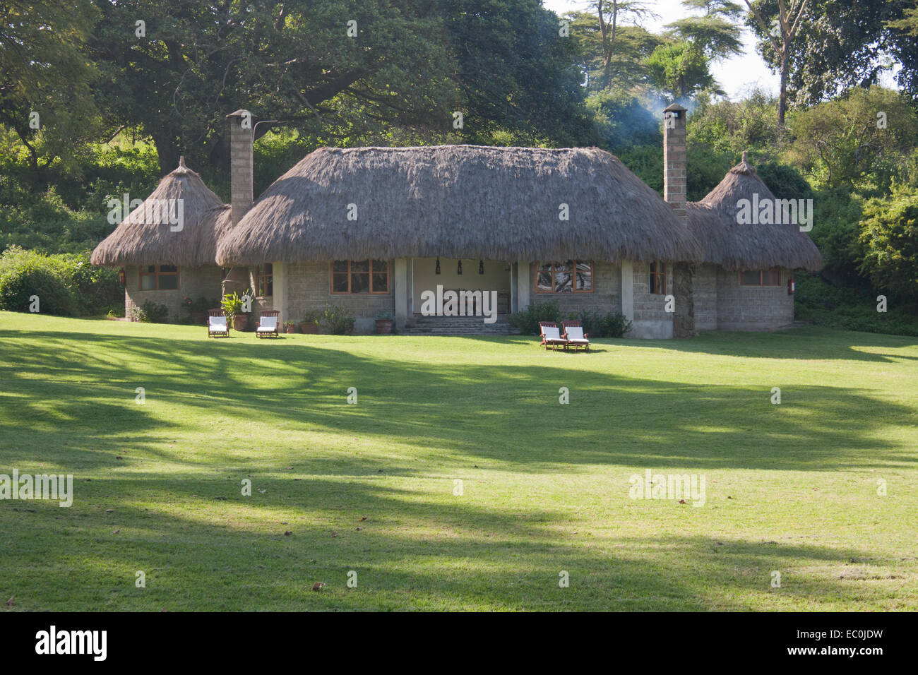 Cottages at Loldia House - Kenya Stock Photo - Alamy