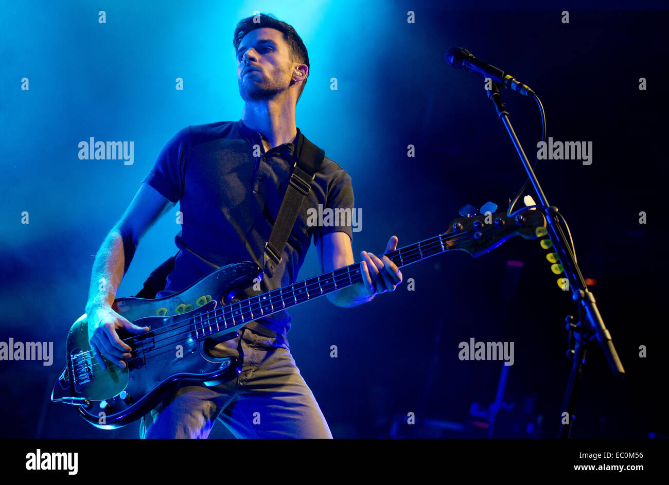 Munich, Germany. 06th Dec, 2014. British pop band Coldplay with bassist ...