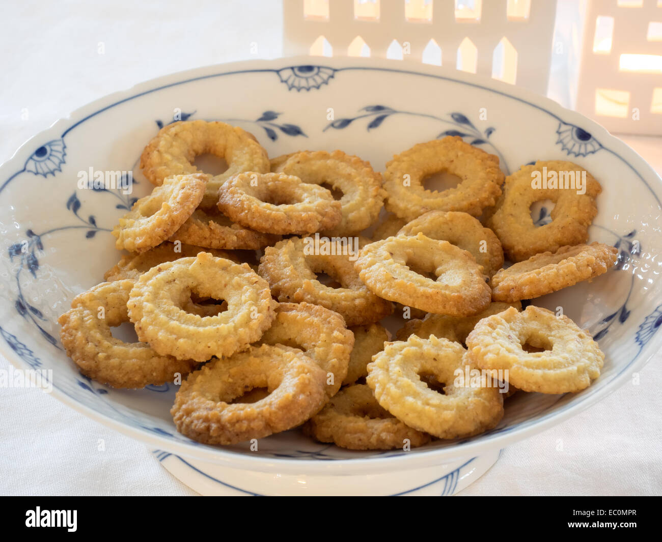 Traditional Danish homemade sweet vanilla christmas cookies Stock Photo ...