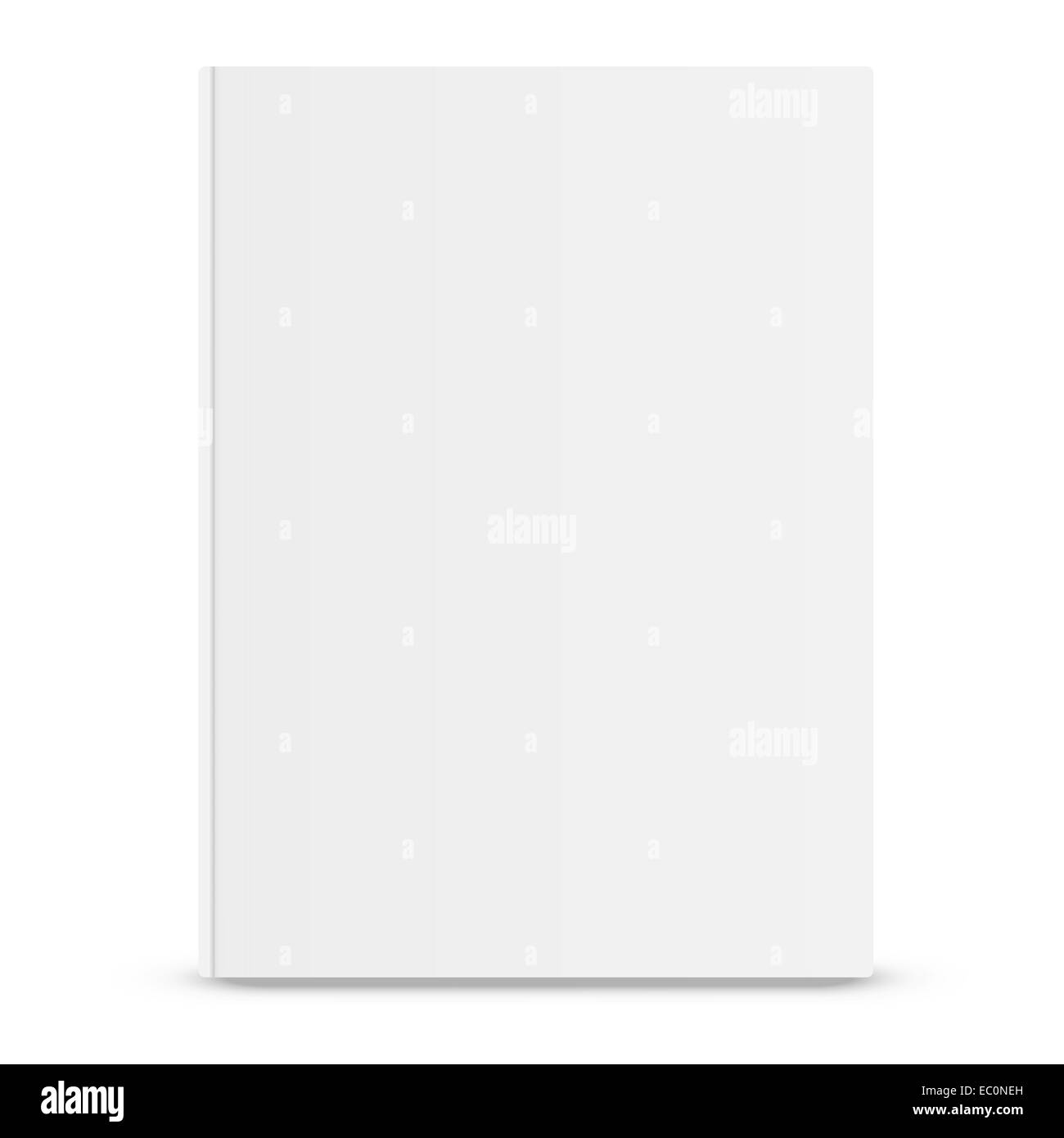 Blank realistic book cover stand on white background vector ...