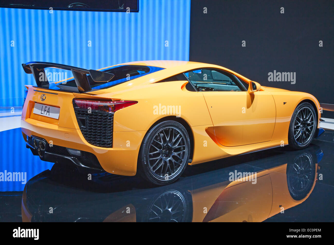 GENEVA - MARCH 8: The Lexus(Toyota) LFA on display at the 81st ...