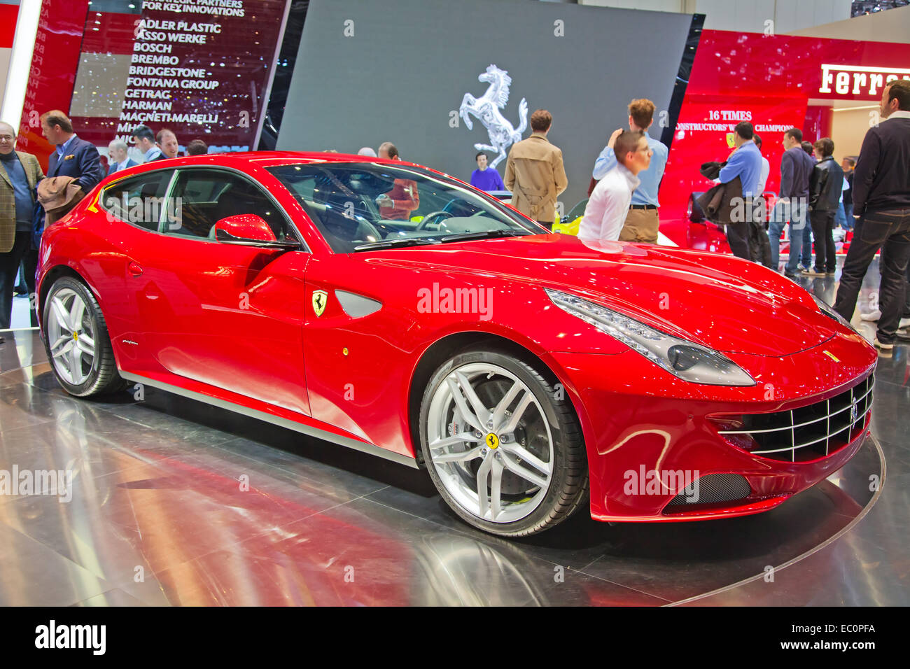 GENEVA - MARCH 8: The Ferrari FF on display at the 81st International ...