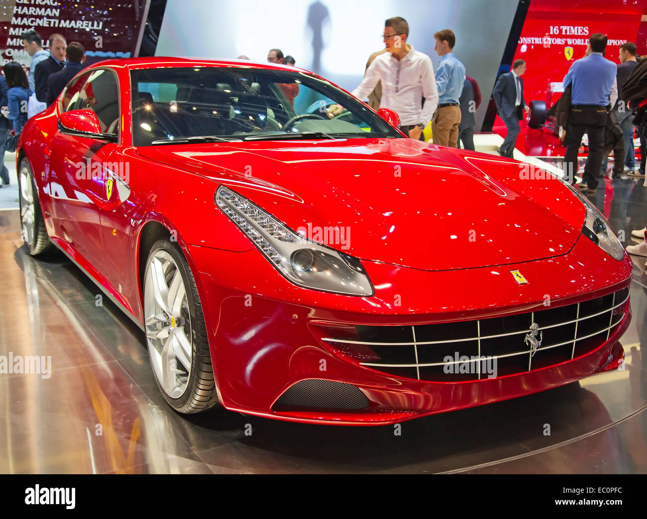 GENEVA - MARCH 8: The Ferrari FF on display at the 81st International ...