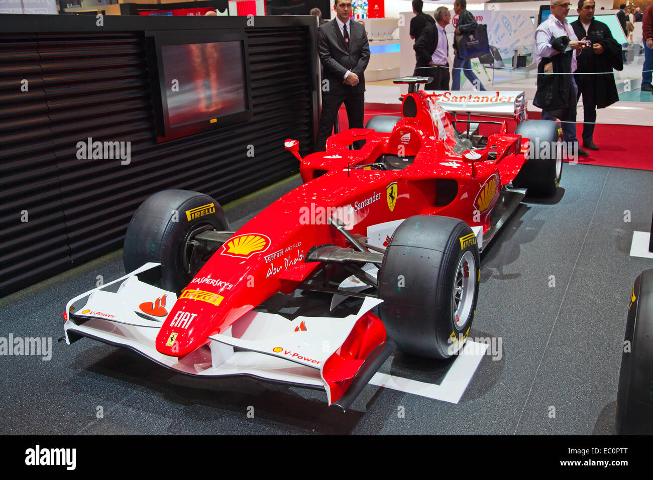 GENEVA - MARCH 8: The Ferrari F1 2011 on display at the 81st ...