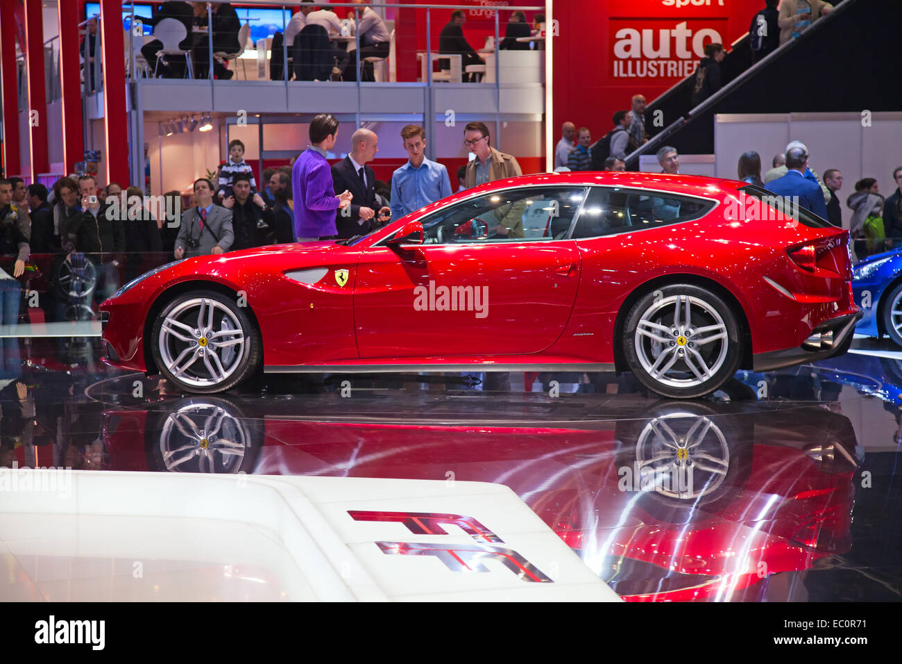 GENEVA - MARCH 8: The Ferrari FF on display at the 81st International ...