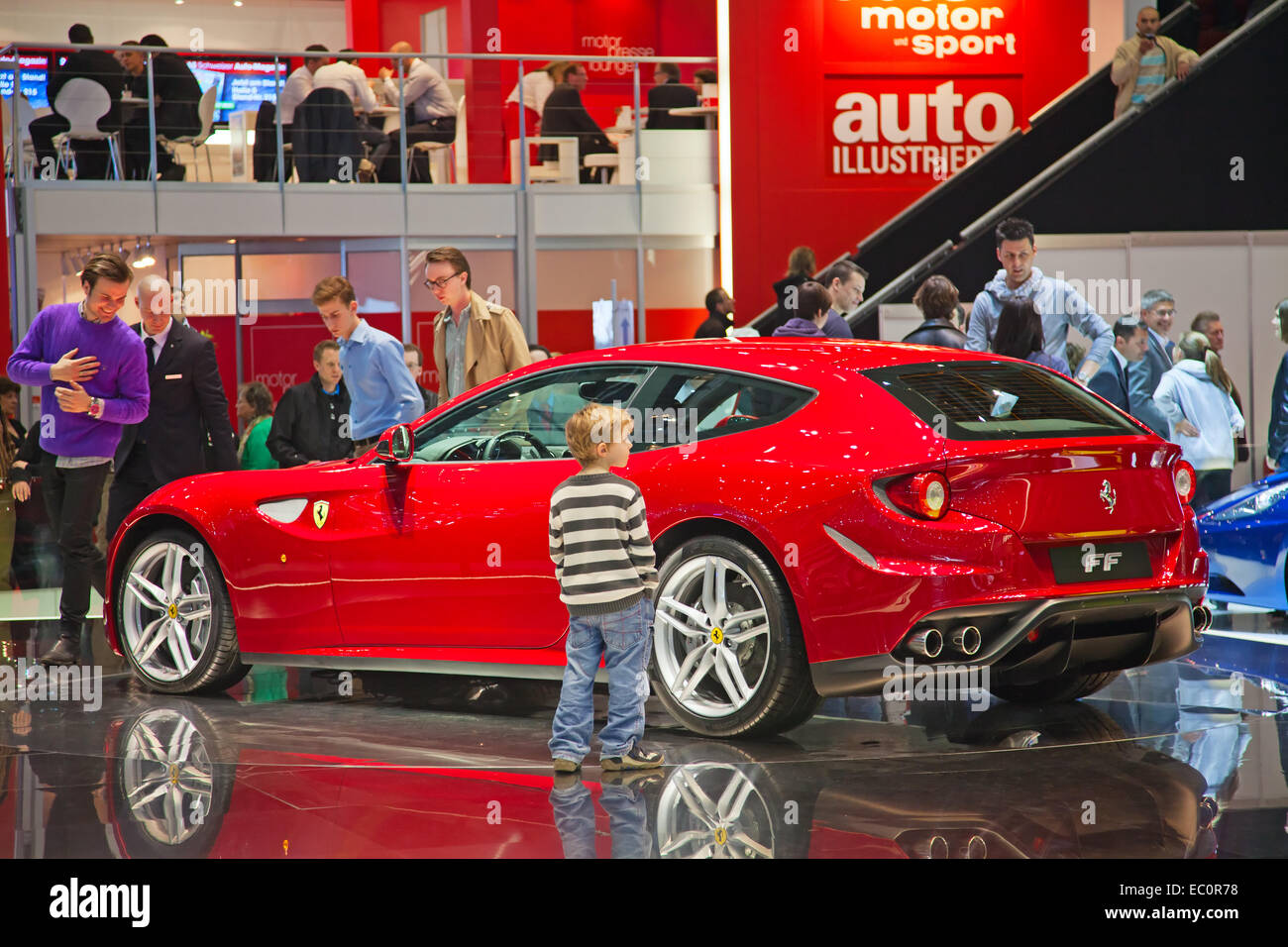 GENEVA - MARCH 8: The Ferrari FF on display at the 81st International ...