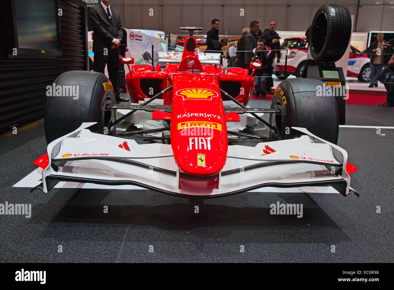 GENEVA - MARCH 8: The Ferrari F1 2011 on display at the 81st ...