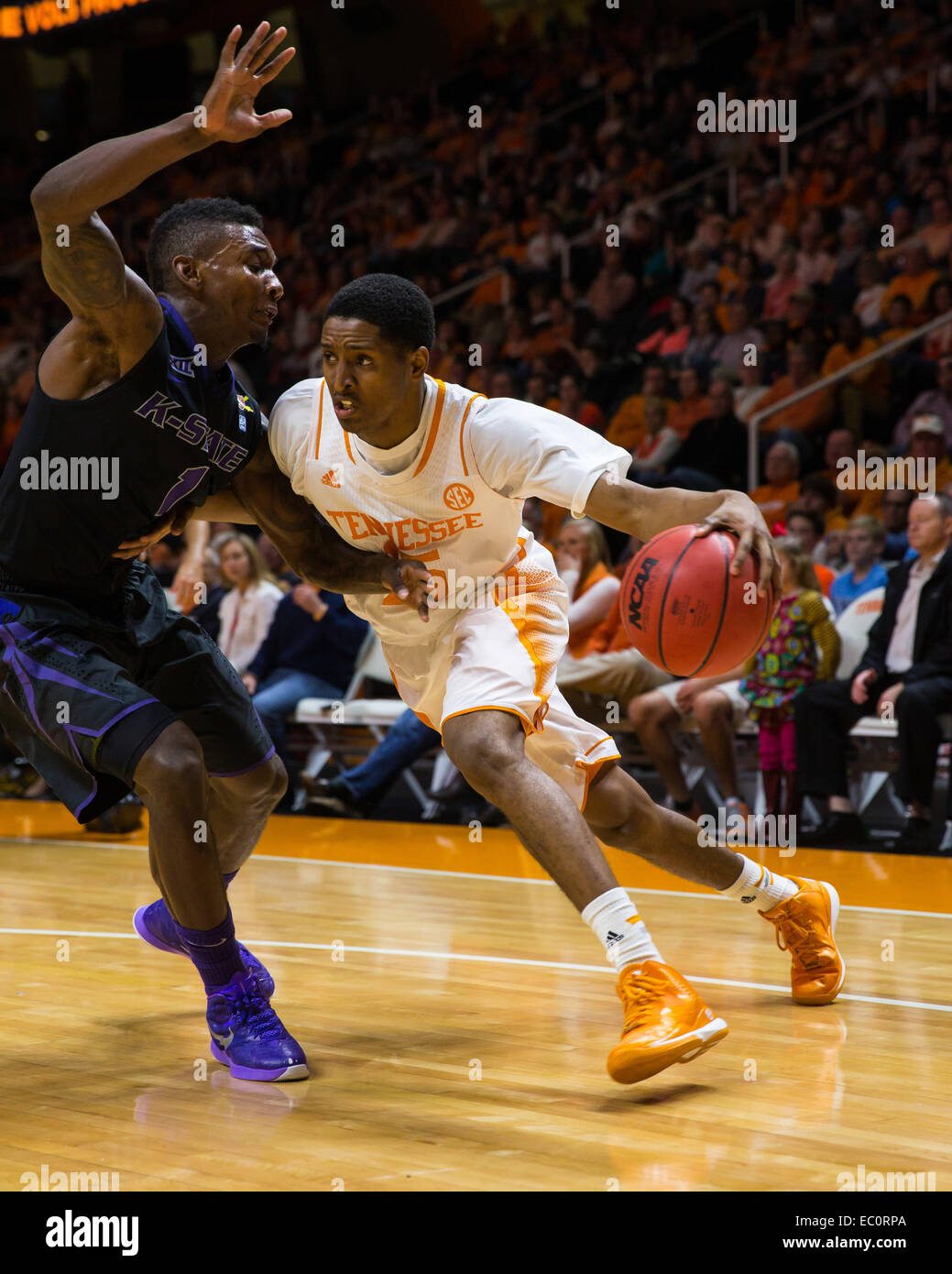 Knoxville, TN., US. 6th Dec, 2014.Detrick Mostella #15 of the Tennessee ...