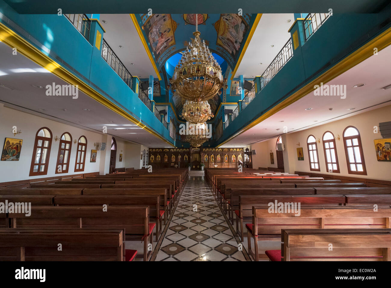 Interior Saint Mary Greek Orthodox Parish Church in Dubai United Arab ...