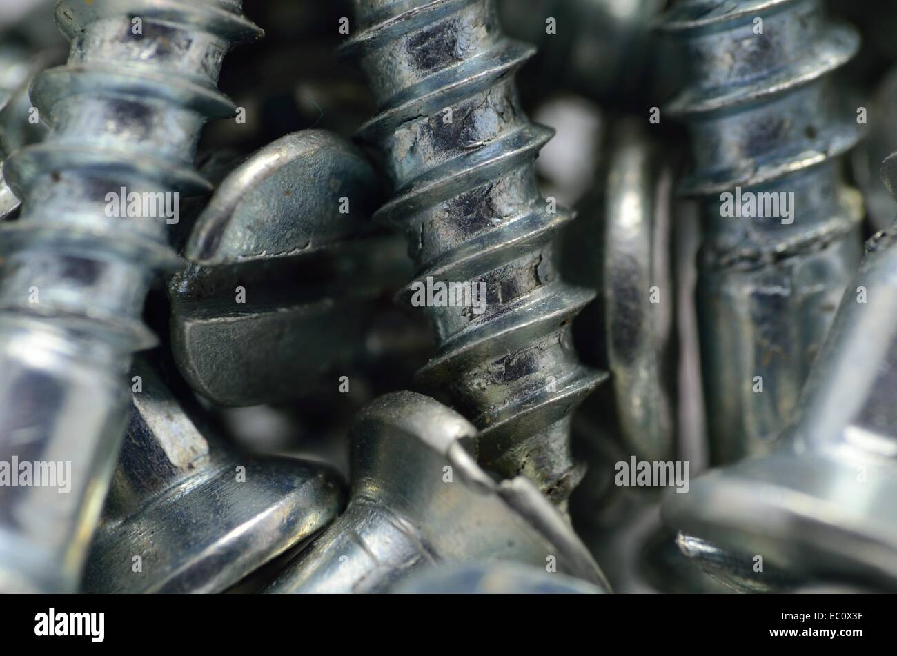 Screws Macro for background or copy space Stock Photo - Alamy