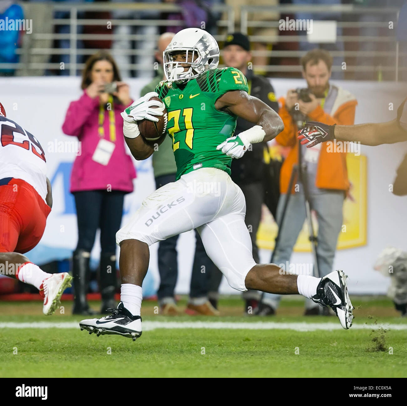 December 4, 2014: Oregon Ducks running back Royce Freeman (21) in ...