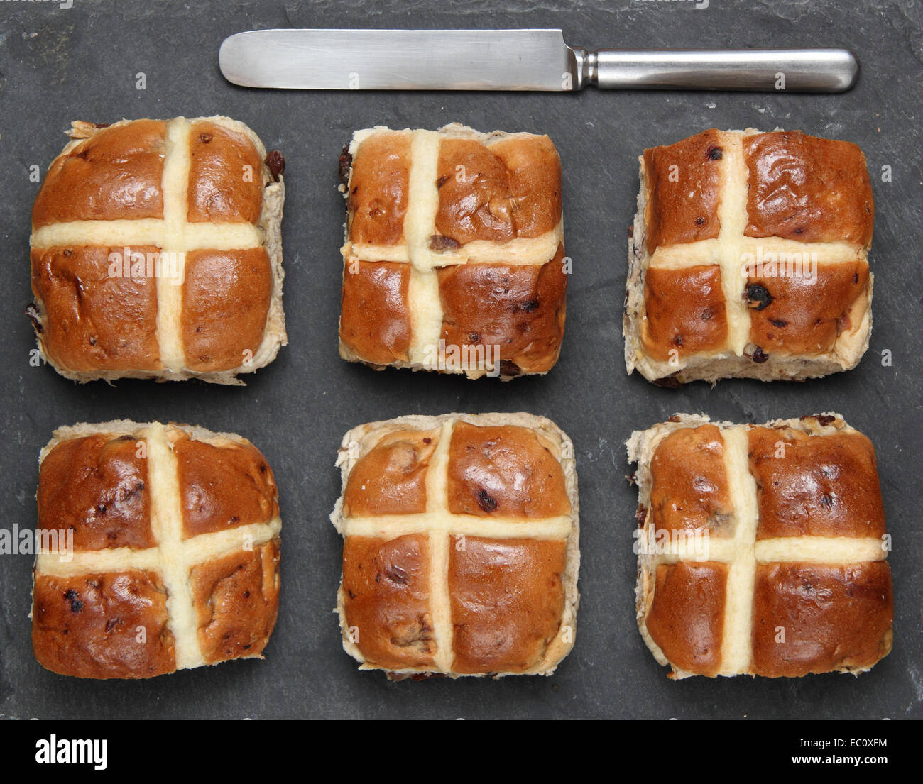Hot cross buns, England, UK Stock Photo - Alamy