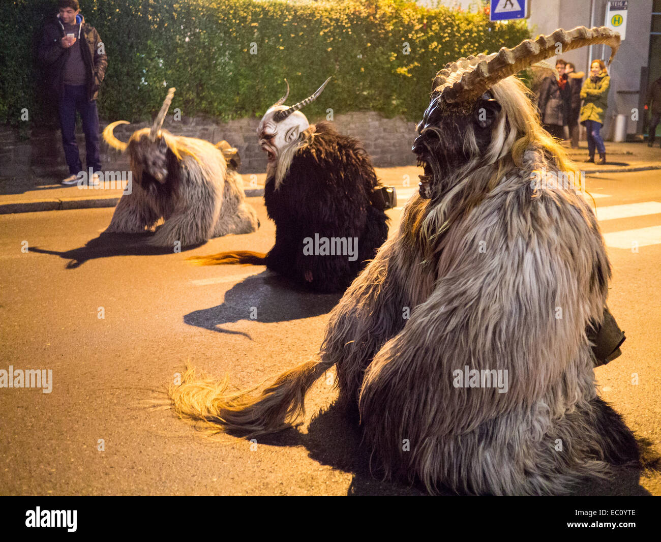 Krampus preparing to wreak havoc Stock Photo - Alamy