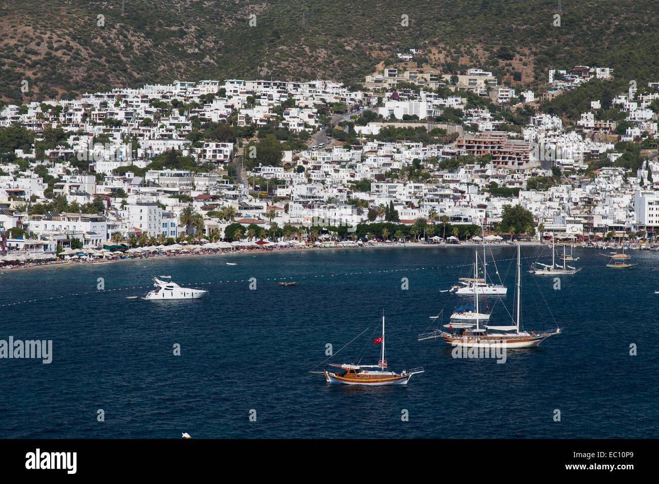 Bodrum Town Aegean Coast Turkey Stock Photo - Alamy