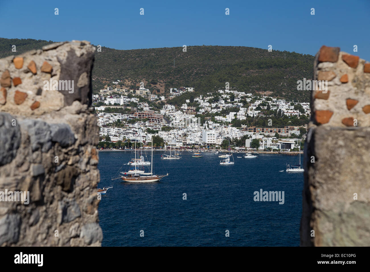 Bodrum Town Aegean Coast Turkey Stock Photo - Alamy