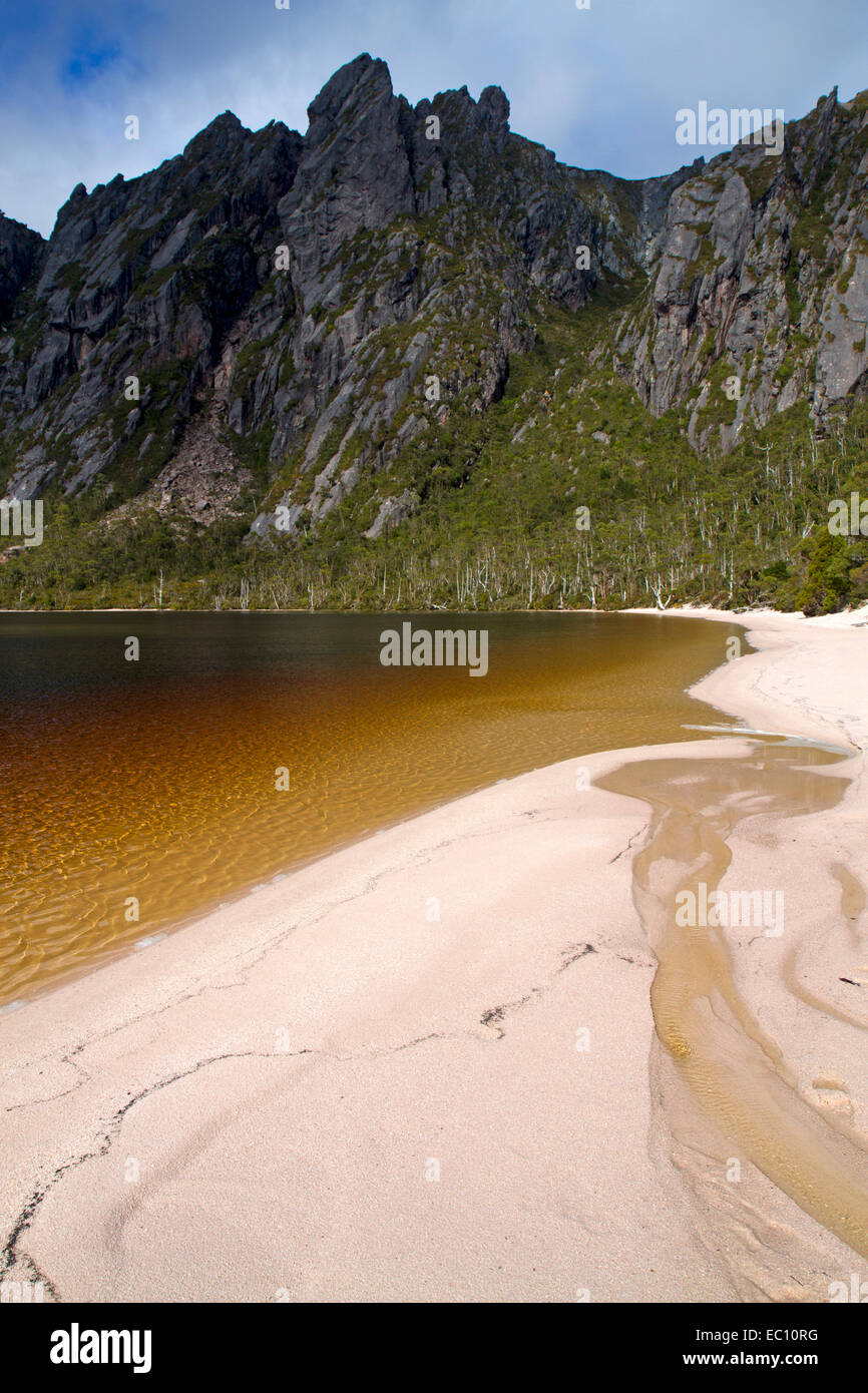 Lake Rhona, pooled on the slopes of the Denison Range Stock Photo - Alamy