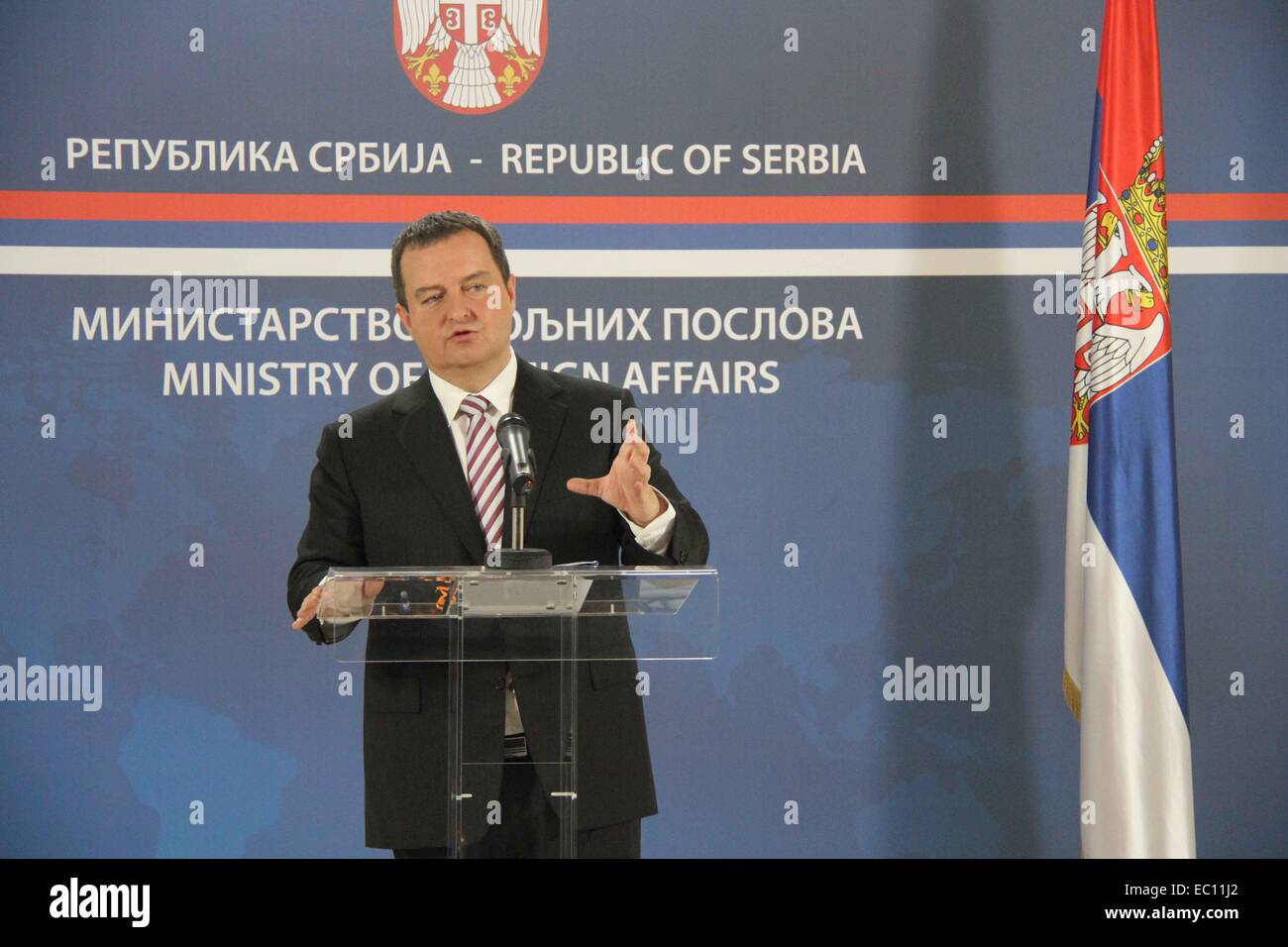 Belgrade. 7th Dec, 2014. Serbian Foreign Minister Ivica Dacic holds a ... Belgrade. 7th Dec, 2014. Serbian Foreign Minister Ivica Dacic holds a ...