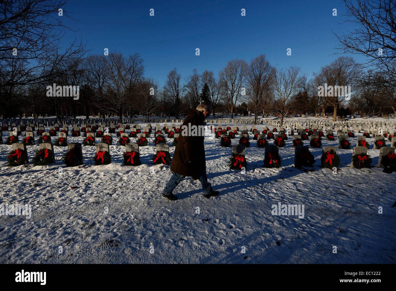 Tombstones in cemetery among hi-res stock photography and images - Alamy