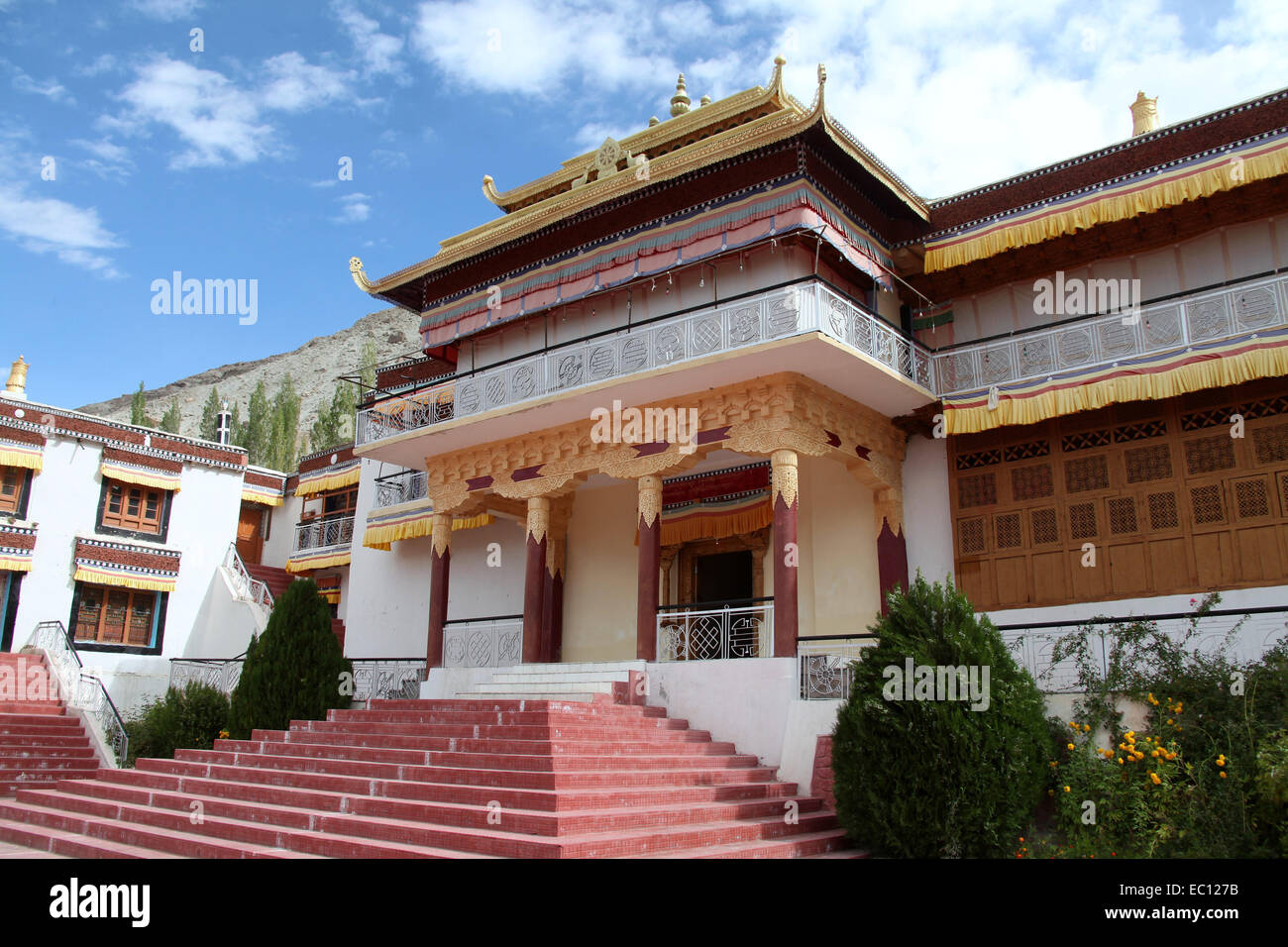 Samtanling Buddhist Monastery in the Nubra Valley region of Ladakh ...