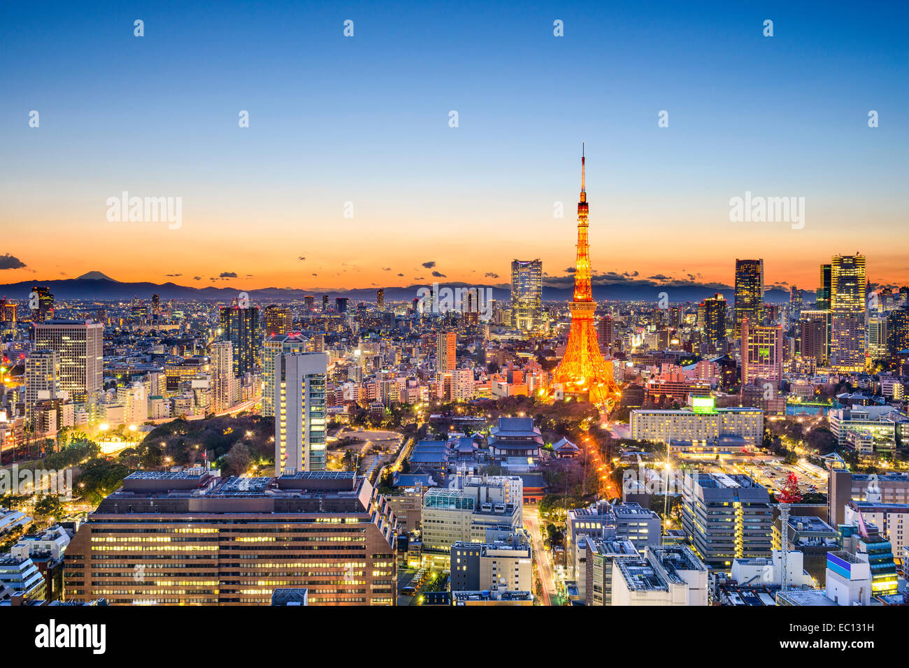 Tokyo tower and mount fuji hi-res stock photography and images - Alamy