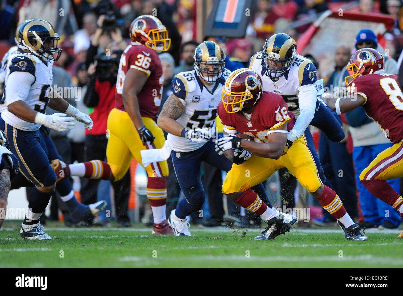 Landover, Maryland, USA. 07th Dec, 2014. St. Louis Rams strong safety T ...