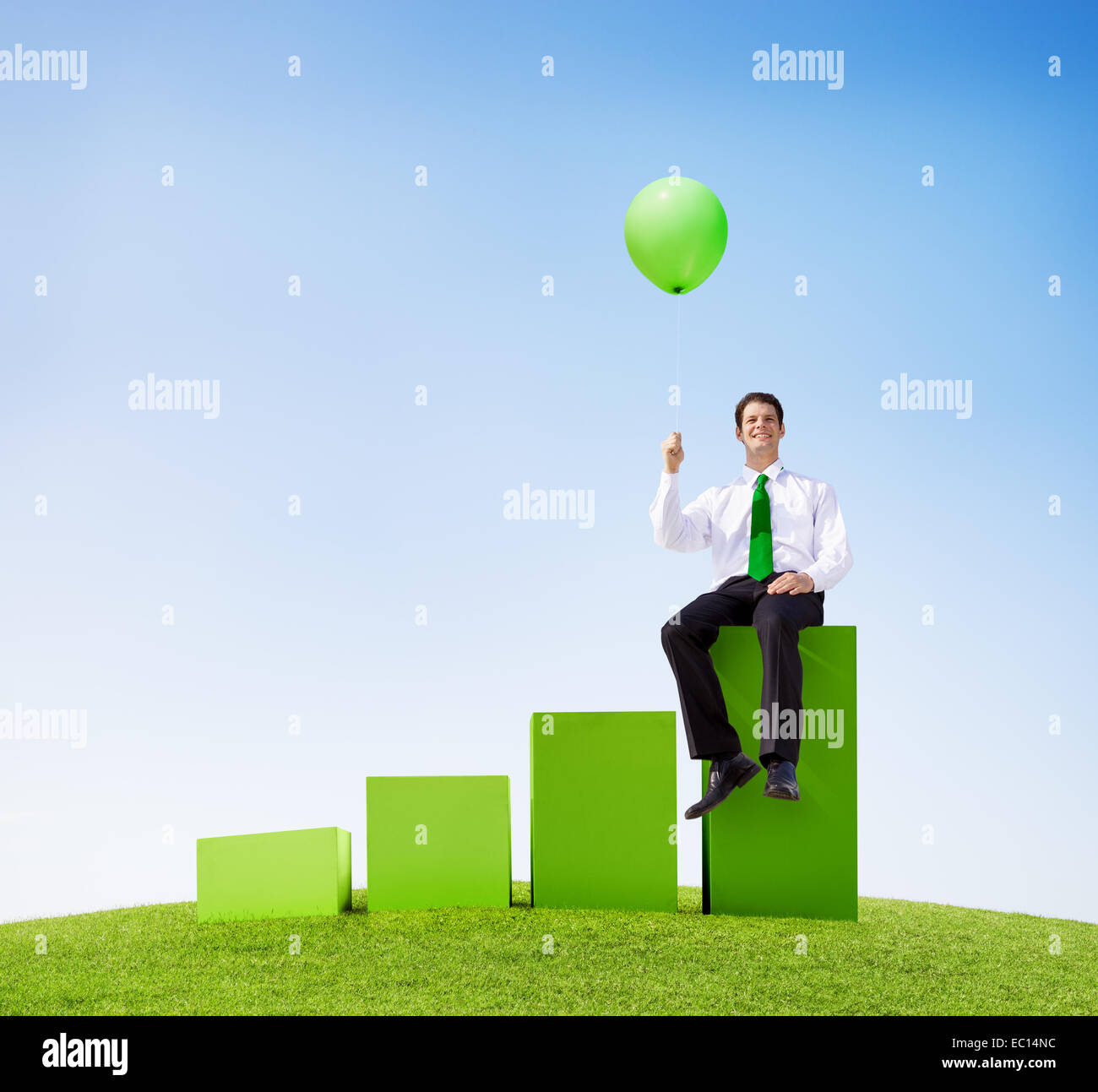 Businessman Career Promotion Stock Photo - Alamy