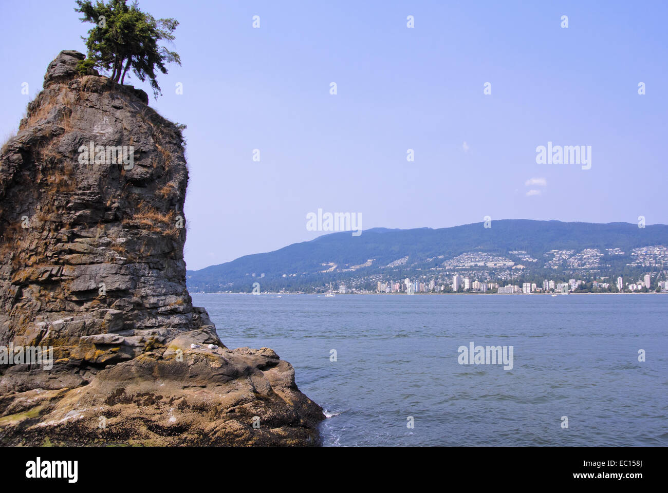 Siwash Rock looking towards North Vancouver Stock Photo - Alamy