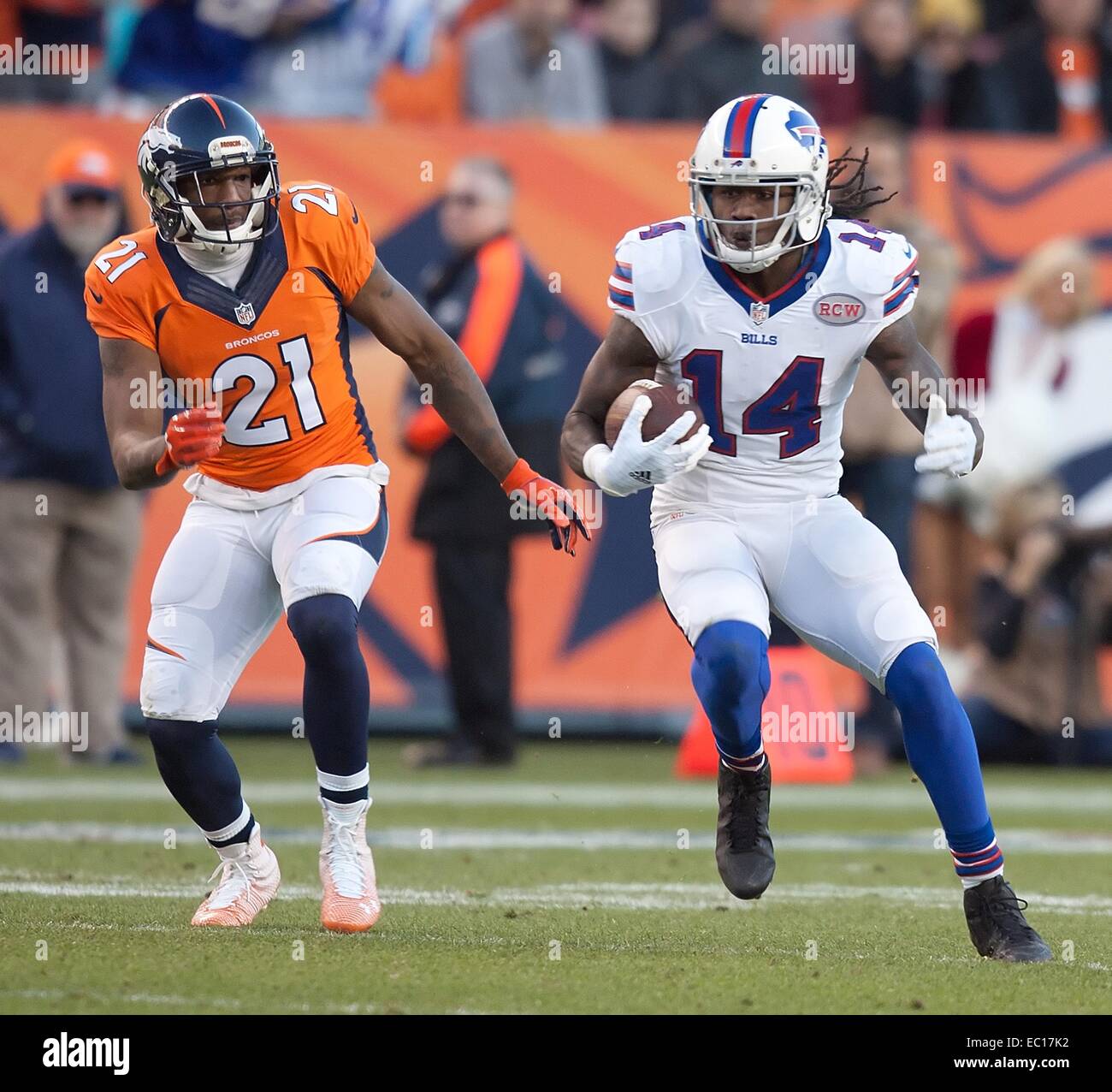 Denver, Colorado, USA. 7th Dec, 2014. Bills WR SAMMY WATKINS, right ...