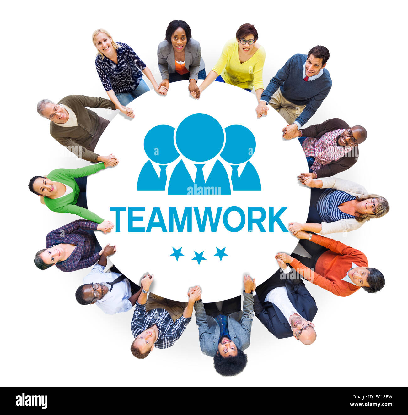 Group of Diverse Multiethnic People Teamwork Stock Photo - Alamy