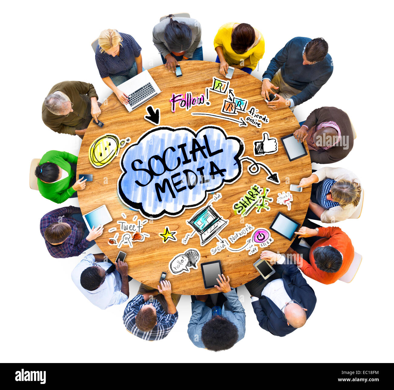 Marketing team discussing strategy Cut Out Stock Images & Pictures - Alamy