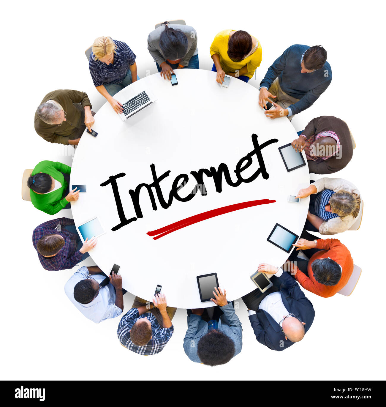 People Social Networking and Internet Concept Stock Photo - Alamy