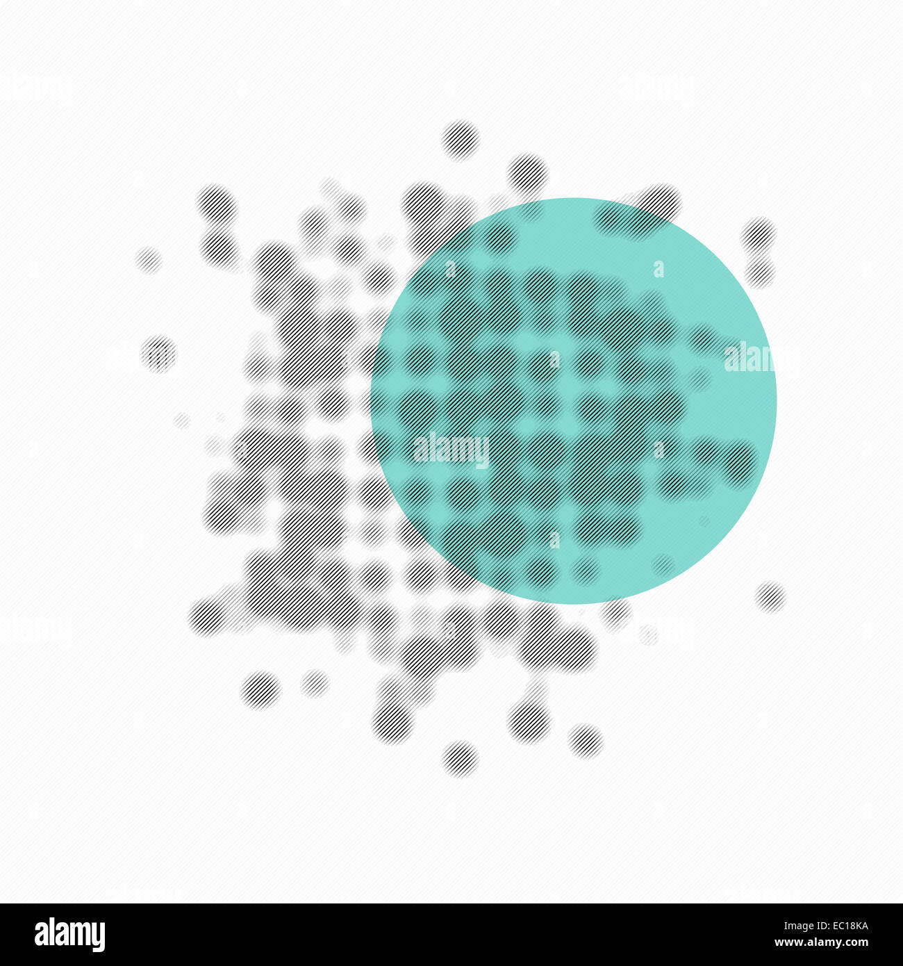 Abstract blue dots data Cut Out Stock Images & Pictures - Alamy