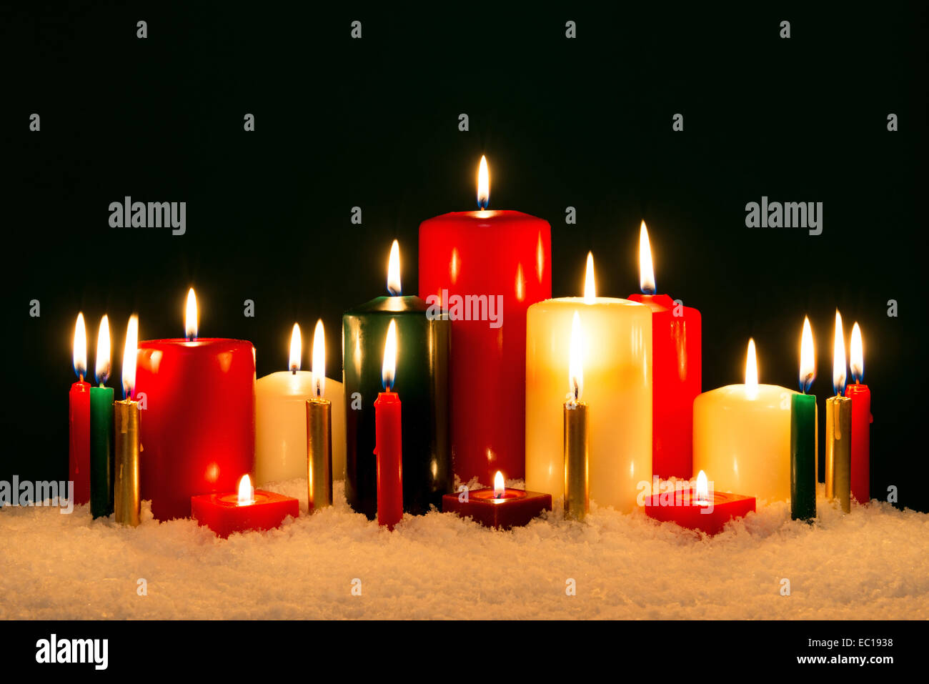 Group of candles hi-res stock photography and images - Alamy