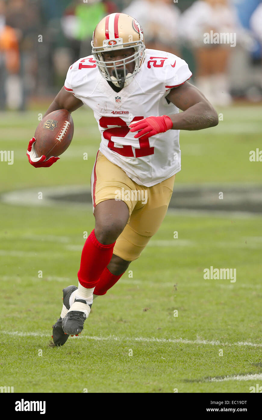 Oakland, CA. 07th Dec, 2014. San Francisco 49ers running back Frank ...