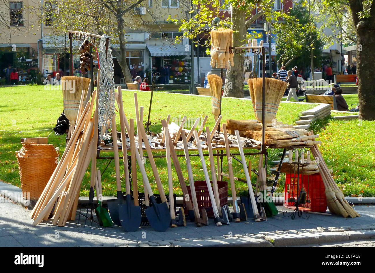 Tools equipment broom shovel hi-res stock photography and images - Alamy