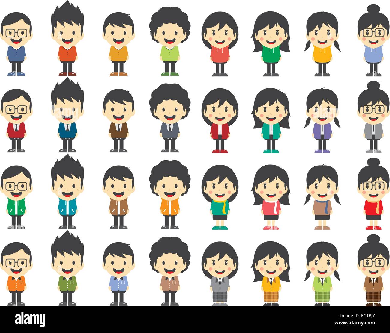 cartoon character art Stock Vector Image & Art - Alamy