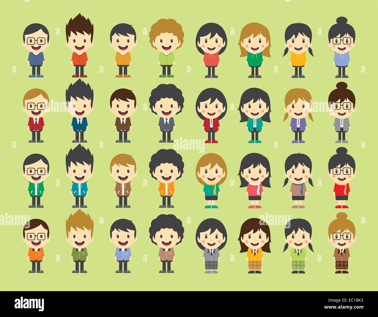 cartoon character art Stock Vector Image & Art - Alamy