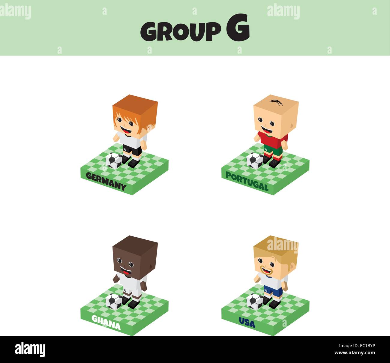 Child soccer team Stock Vector Images - Alamy