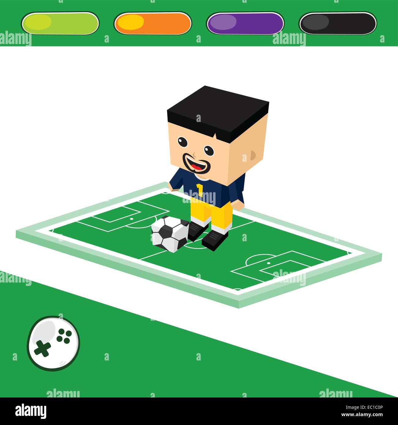 soccer cartoon character Stock Vector Image & Art - Alamy